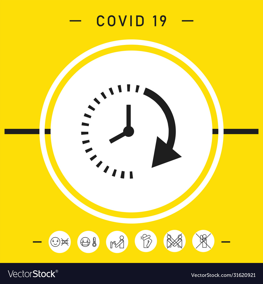 Passage time icon graphic elements Royalty Free Vector Image