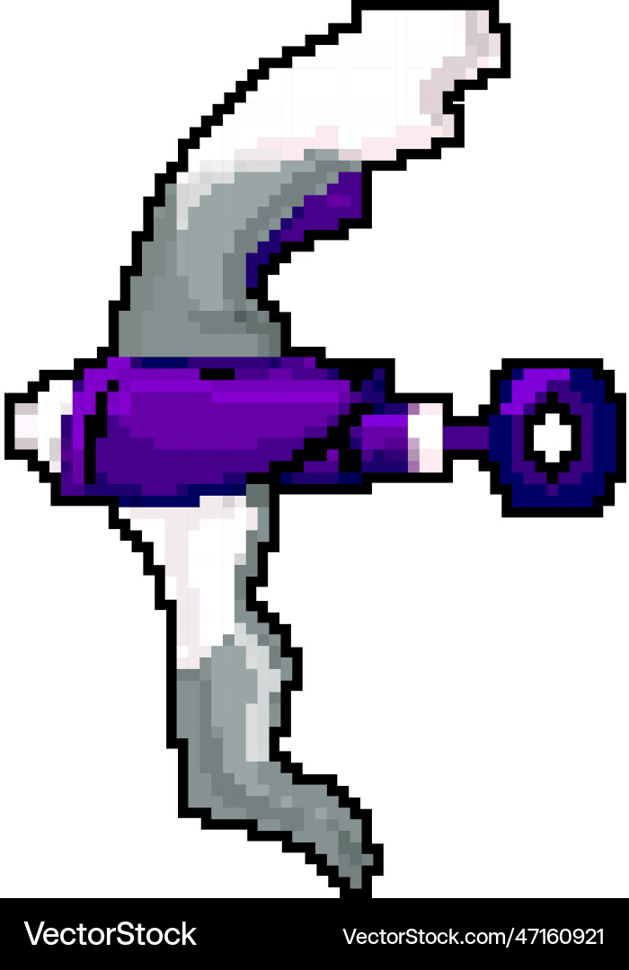 Pistol water gun toy game pixel art Royalty Free Vector