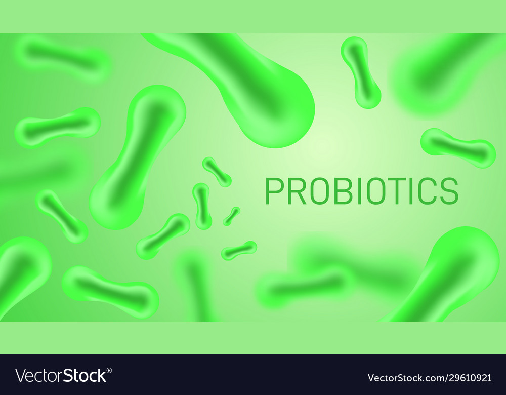 Probiotics bacteria Royalty Free Vector Image - VectorStock