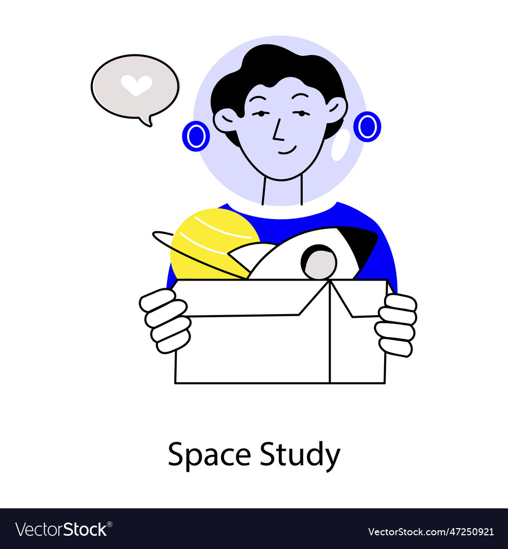 Space study Royalty Free Vector Image - VectorStock