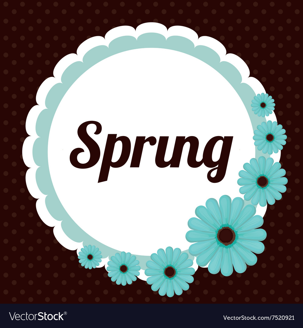Spring season design Royalty Free Vector Image