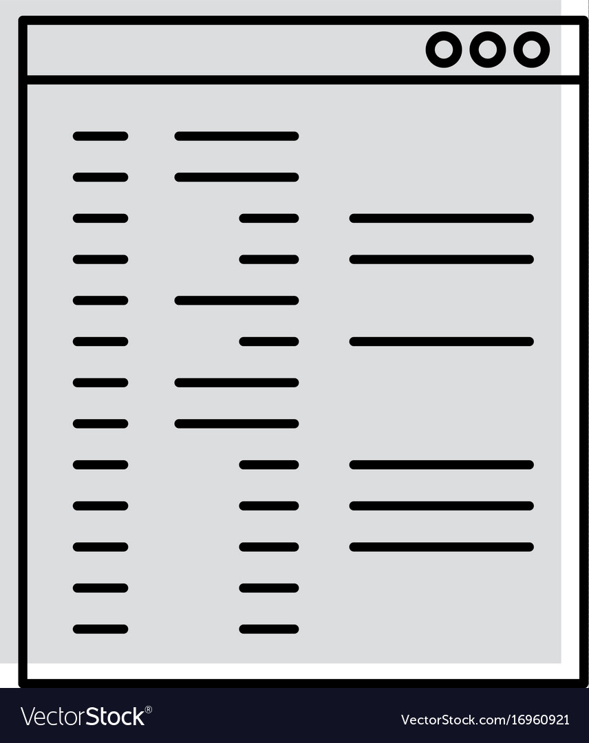 Template computer isolated icon Royalty Free Vector Image