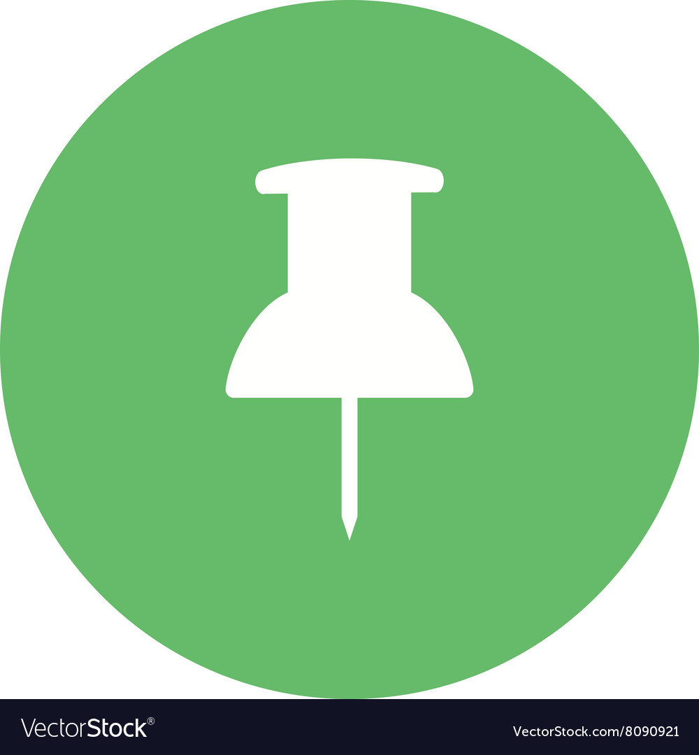 Thumb pin Royalty Free Vector Image - VectorStock