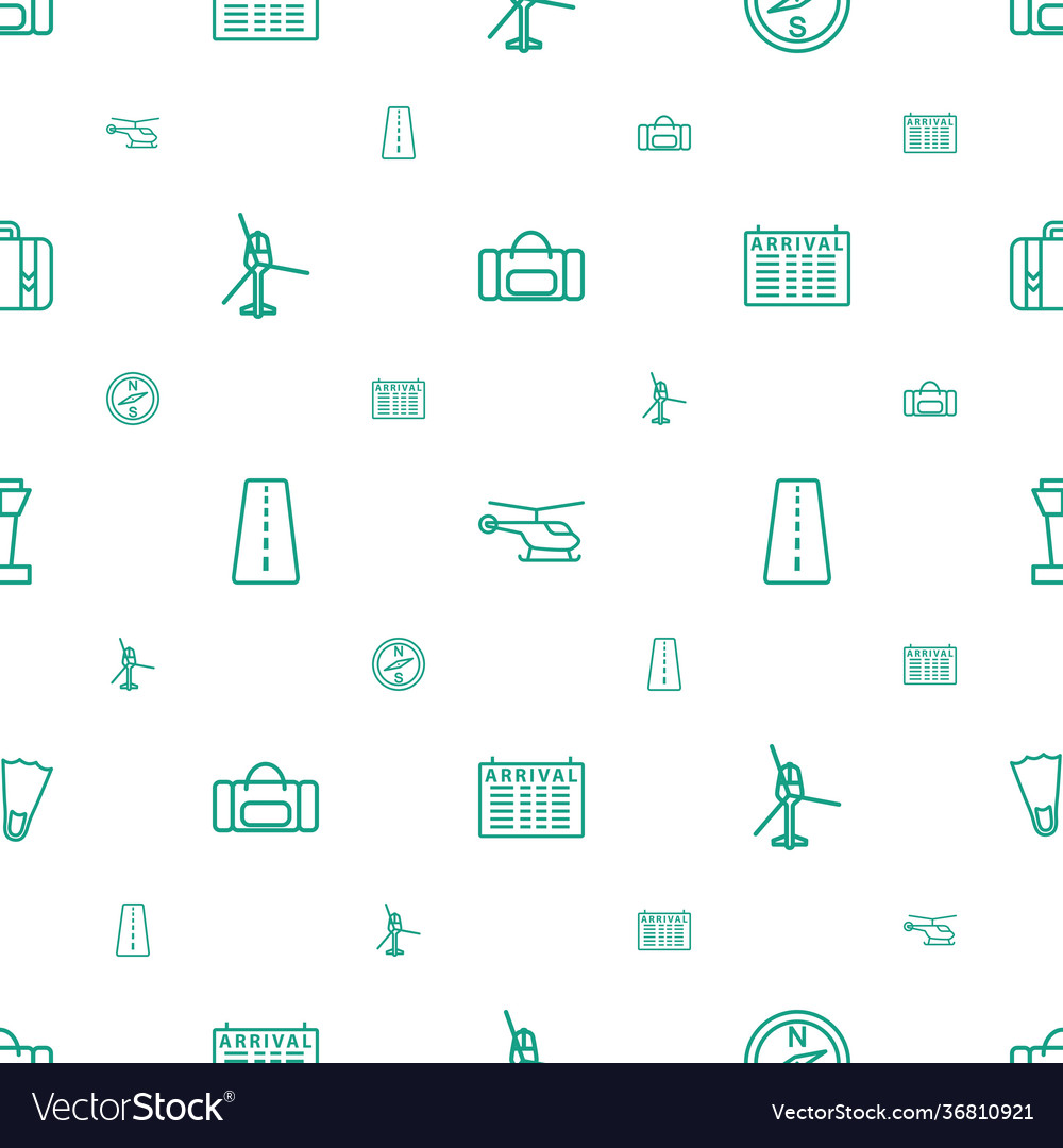 Trip icons pattern seamless white background Vector Image