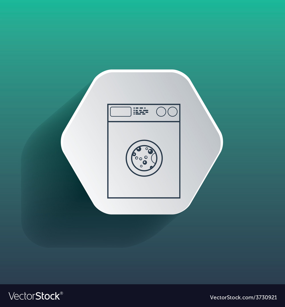 Washing machine Royalty Free Vector Image - VectorStock