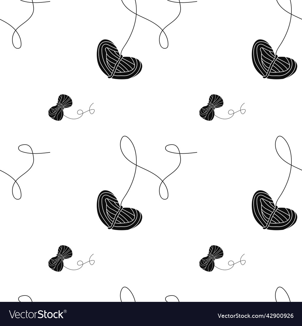 Flat hand drawn seamless pattern Royalty Free Vector Image