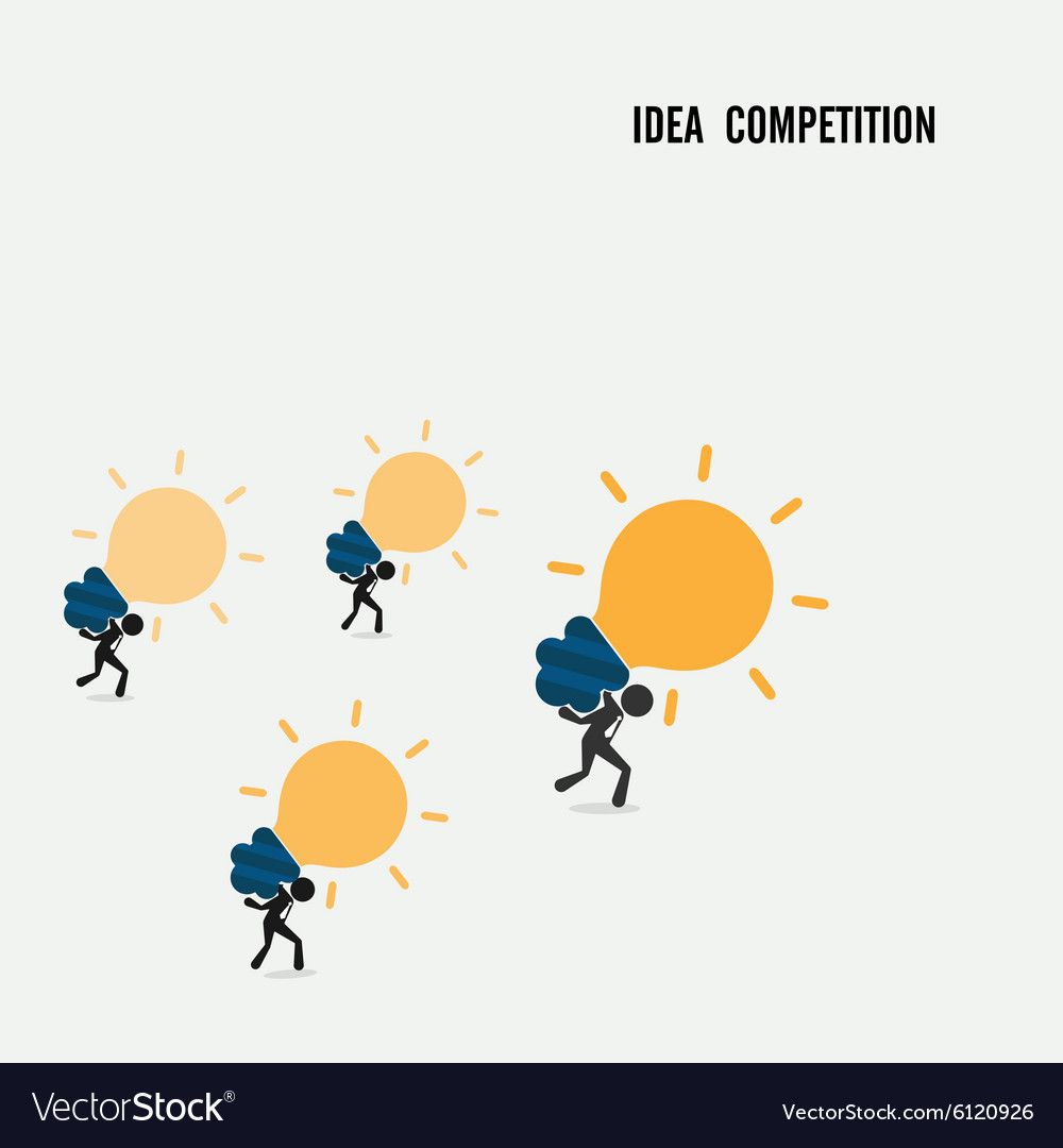 Idea competition concept Royalty Free Vector Image