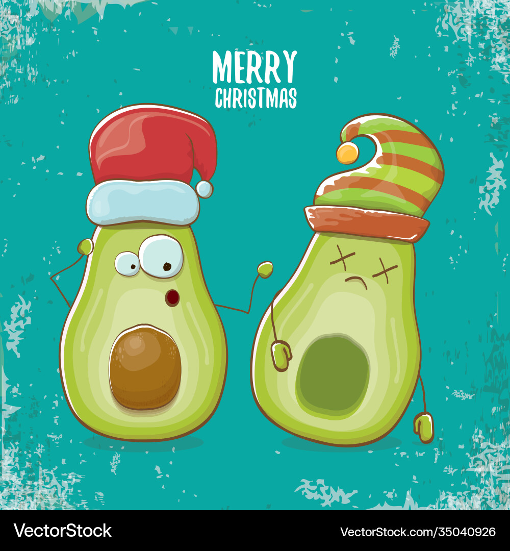 Merry christmas funky greeting card Royalty Free Vector