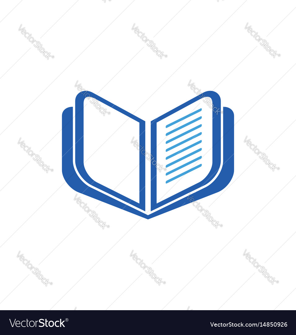 Open book education logo Royalty Free Vector Image Open book education logo Royalty Free Vector Image