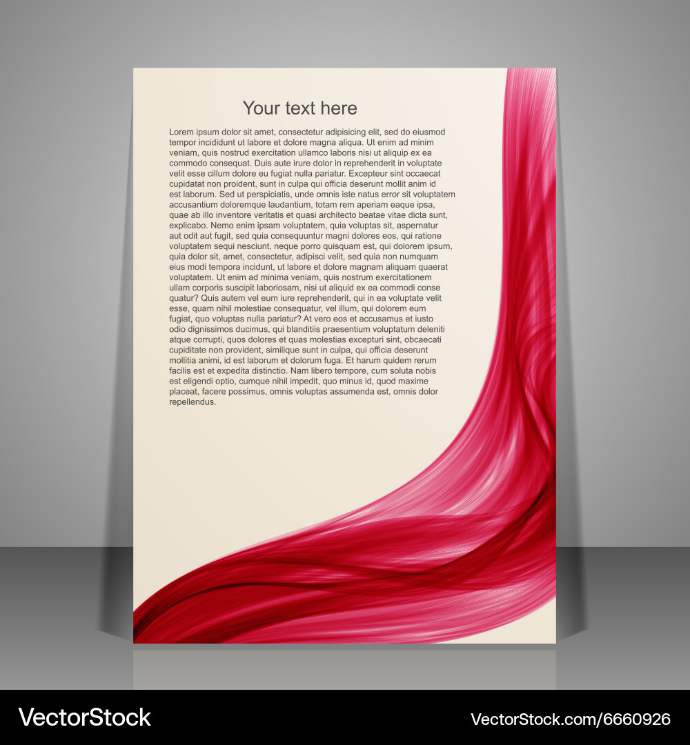 Paper flyer template or banner Brochure design for