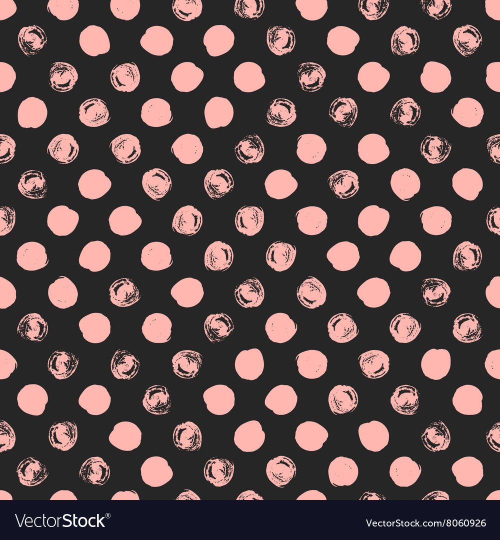 Seamless polka dot pattern Royalty Free Vector Image