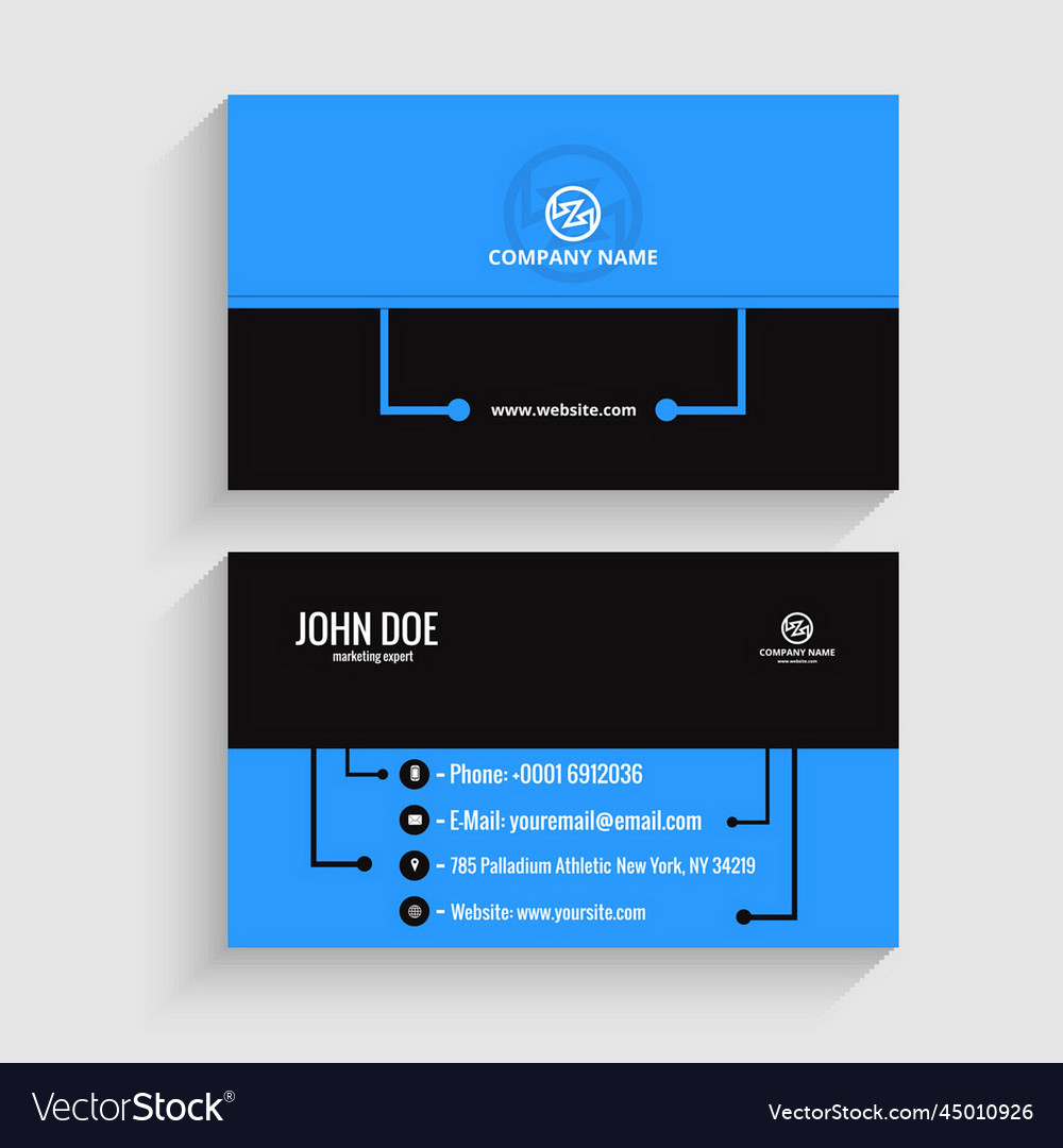 Technological visiting card Royalty Free Vector Image