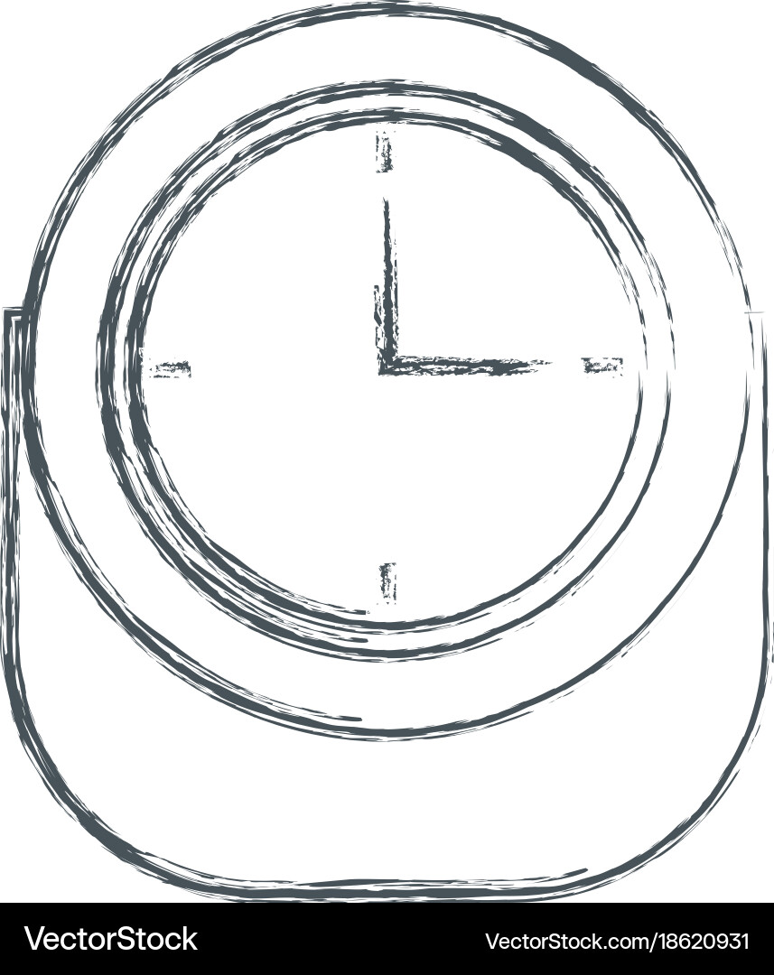 Analog clock time Royalty Free Vector Image - VectorStock