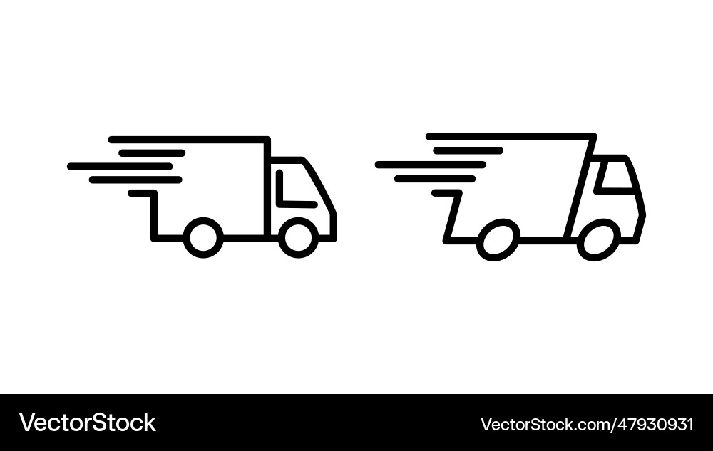 Delivery icon shipping fast icon Royalty Free Vector Image
