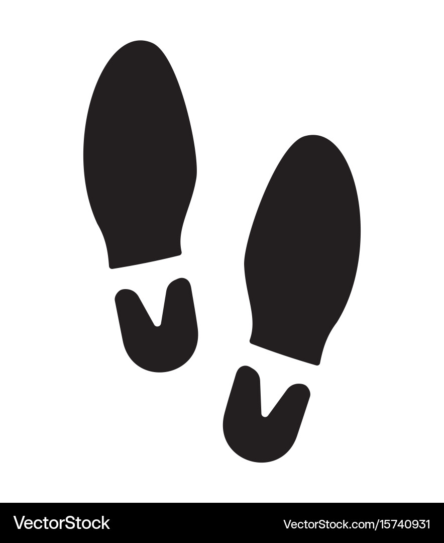 Footprint Royalty Free Vector Image Vectorstock