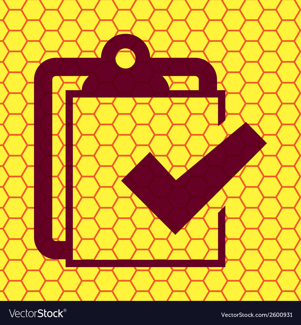 Notepad paper documents flat modern web button Vector Image