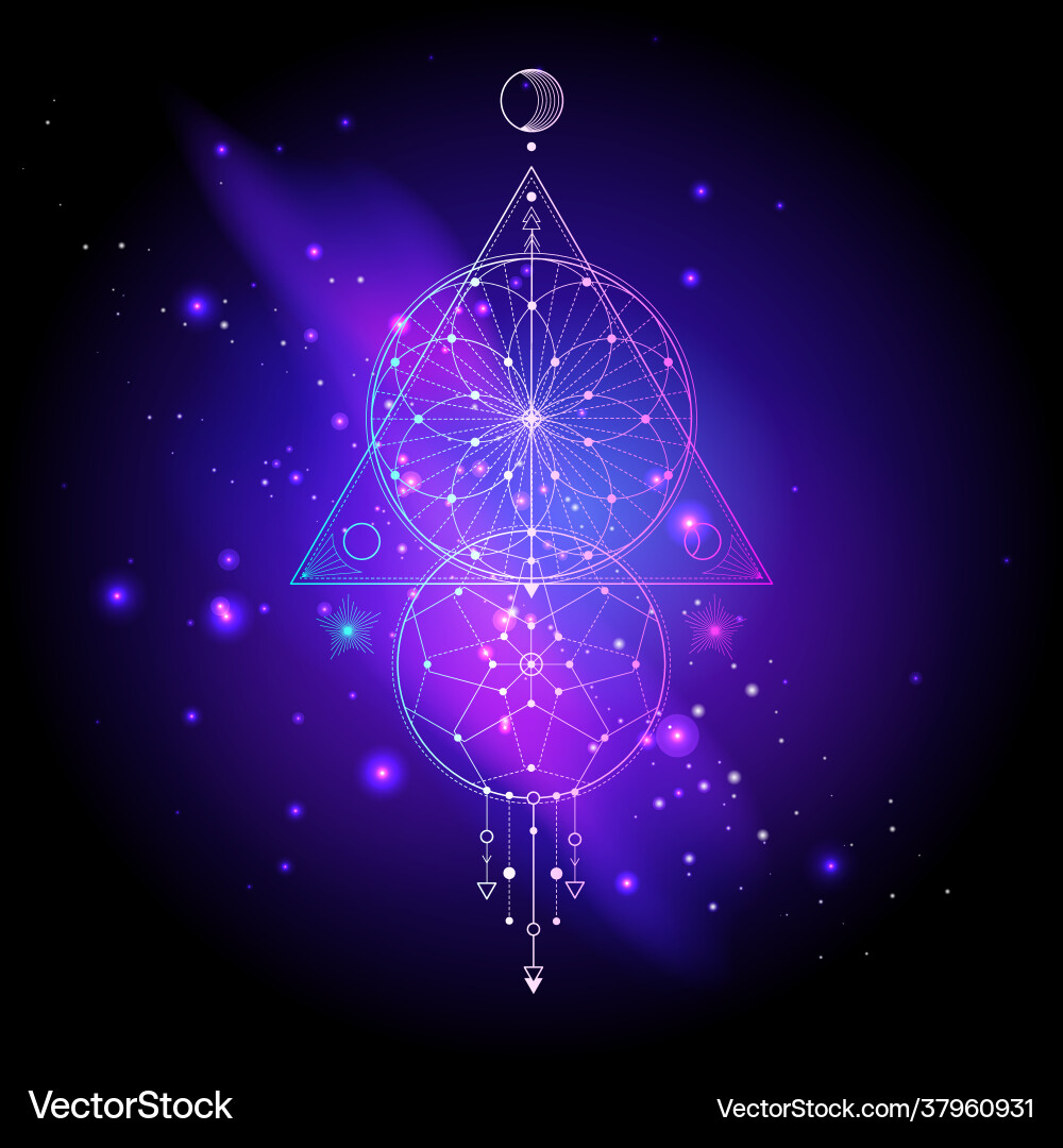 Sacred or mystic symbol Royalty Free Vector Image