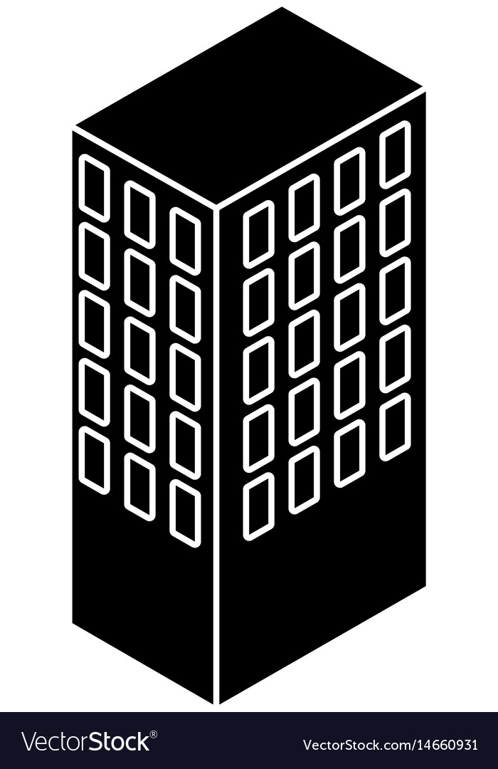 Server tower isometric icon Royalty Free Vector Image