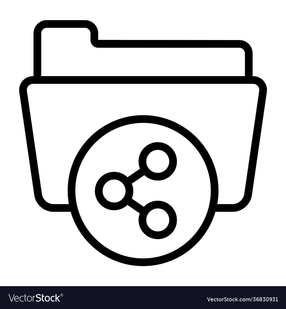 Share folder Royalty Free Vector Image - VectorStock