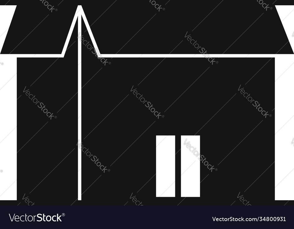 Storage objects box icon simple style Royalty Free Vector