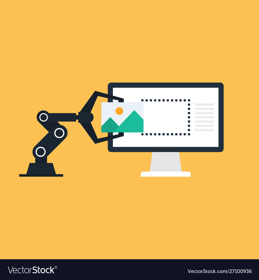 App development construction user interface flat Vector Image