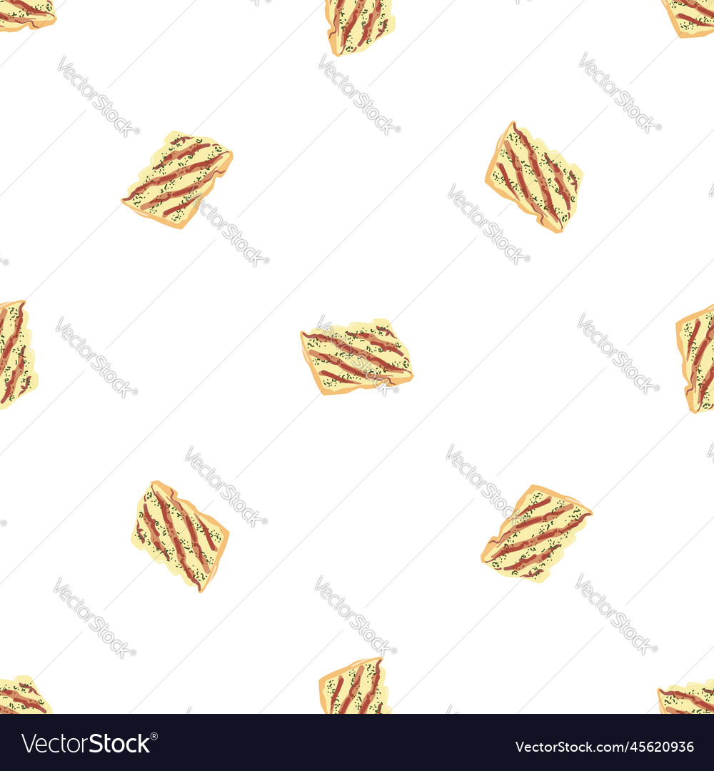 Burger slice pattern seamless Royalty Free Vector Image
