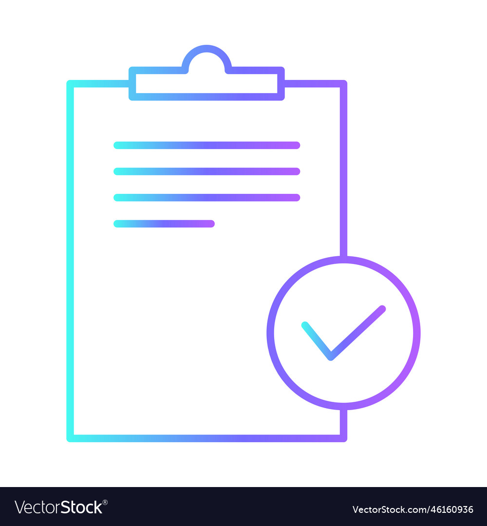 Checklist delivery service icons with purple blue Vector Image