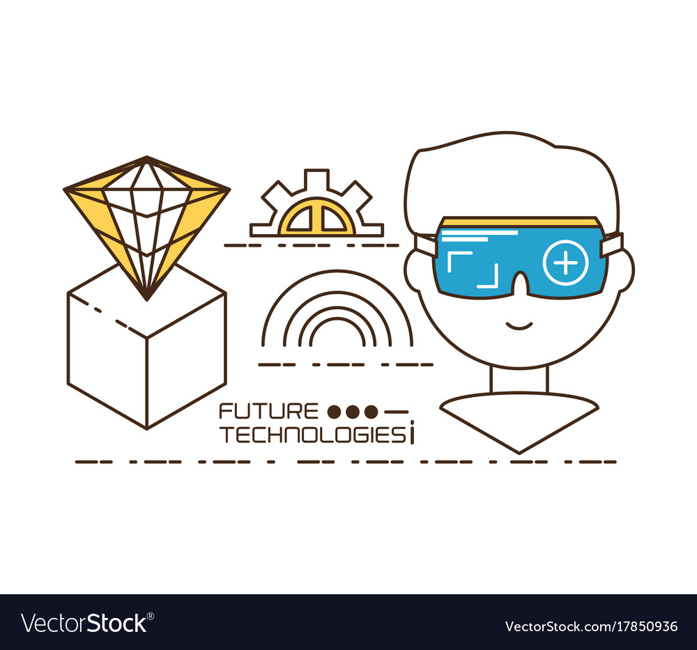 Future technologies design Royalty Free Vector Image