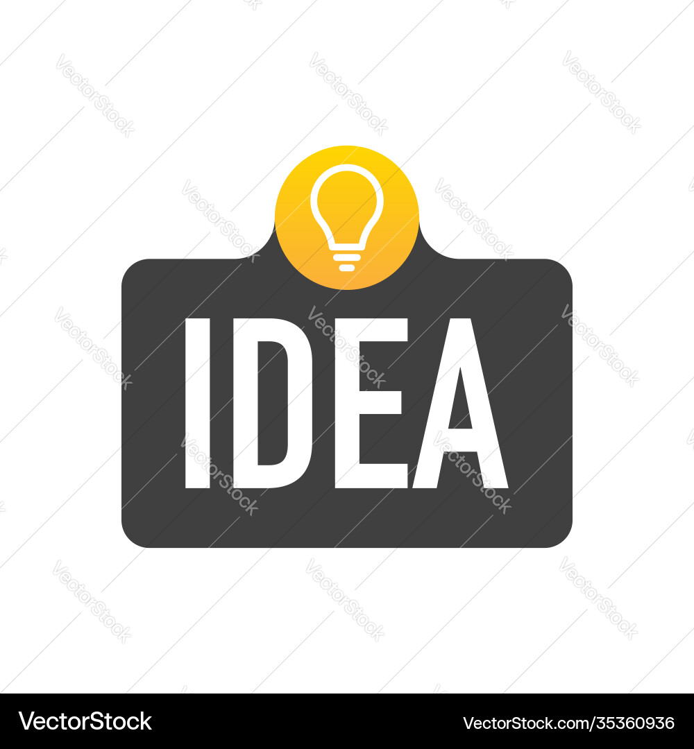 Quick tips badge with light bulb Royalty Free Vector Image