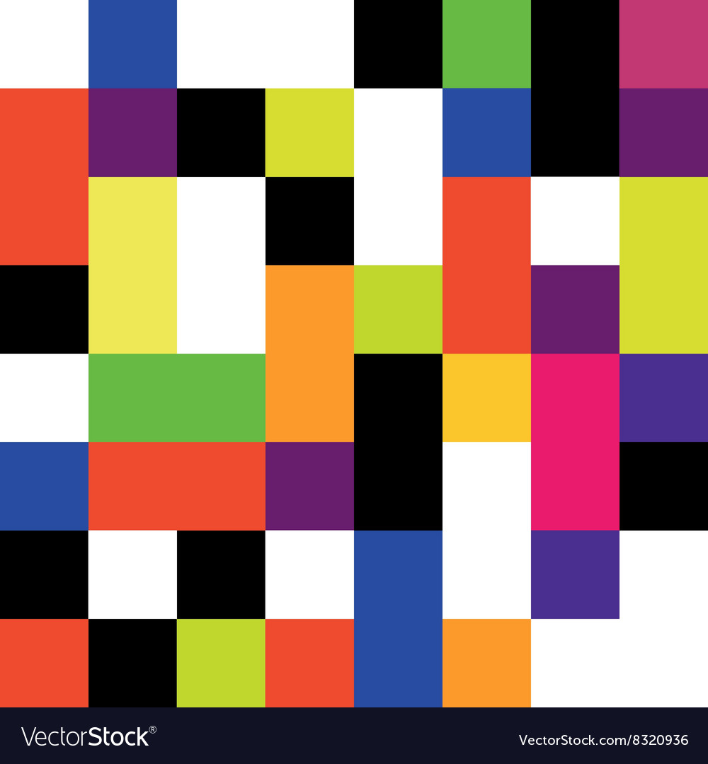 Square colorful background seamless pattern Vector Image