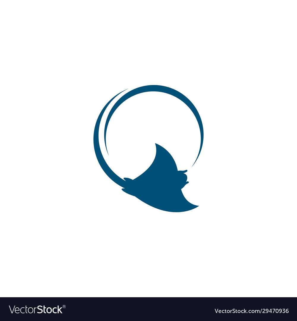Stingray logo Royalty Free Vector Image - VectorStock