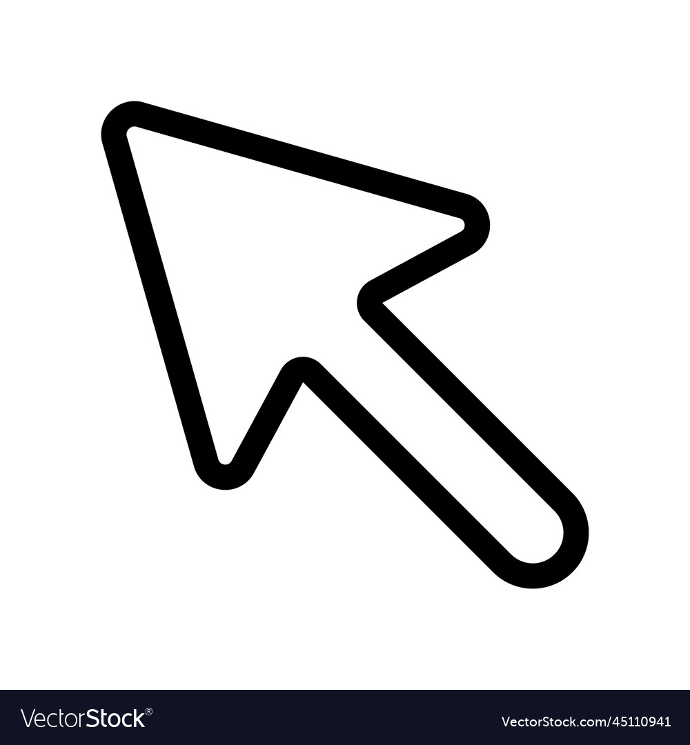Click cursor icon Royalty Free Vector Image - VectorStock