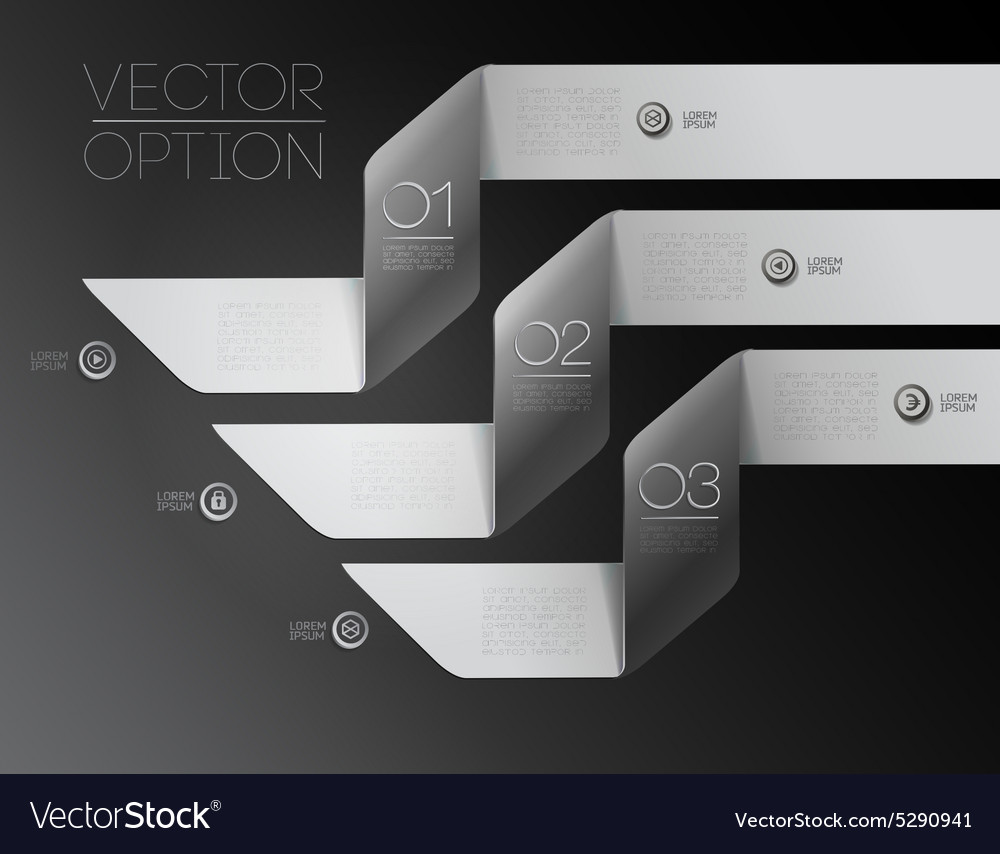 Design elements for options Royalty Free Vector Image