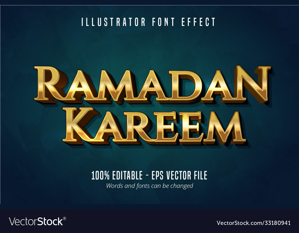 Editable text style effect typography template Vector Image