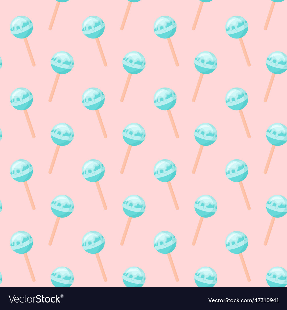 Seamless pattern with glazed lollipops Royalty Free Vector