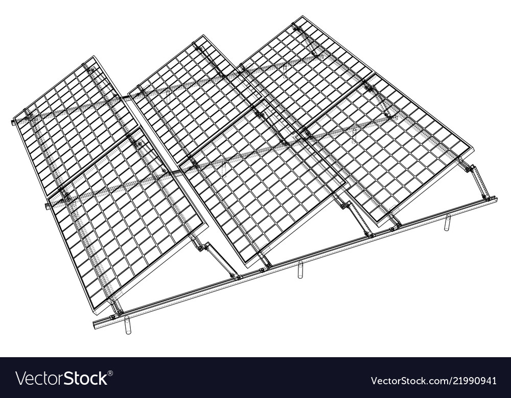 Solar panel concept Royalty Free Vector Image - VectorStock