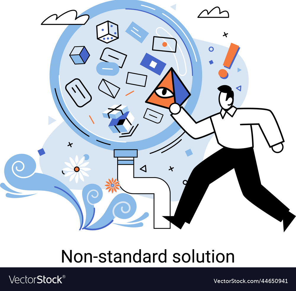 Solution solving problem answer to question Vector Image Solution solving problem answer to question Vector Image