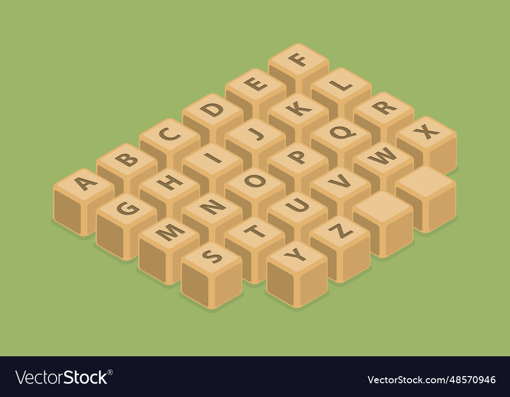 3d isometric flat conceptual Royalty Free Vector Image