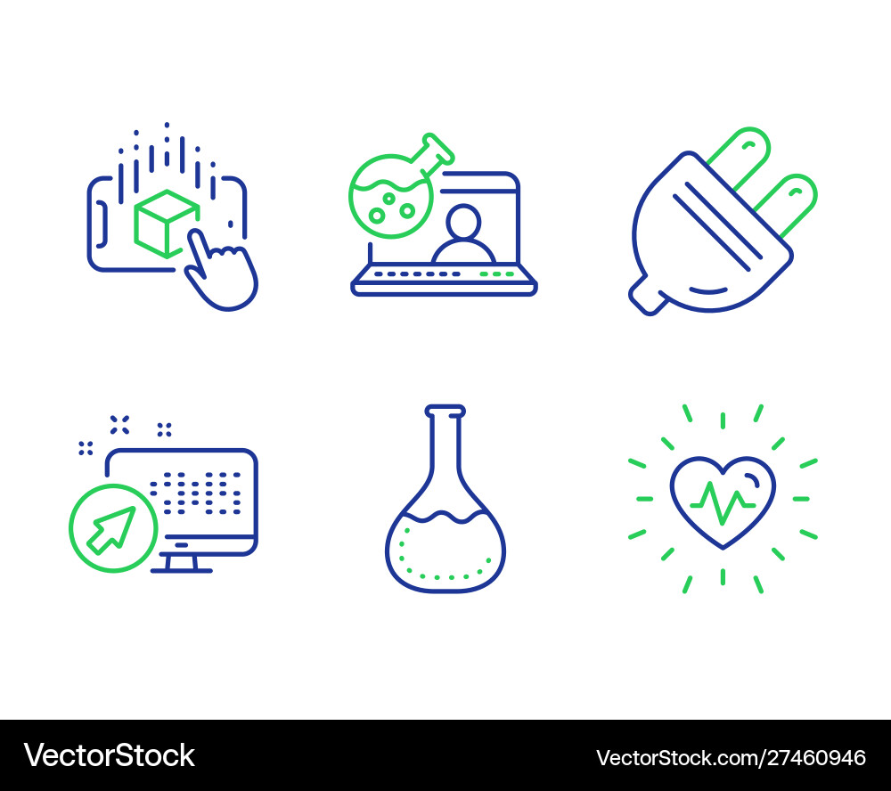 Chemistry lab electric plug and online Royalty Free Vector