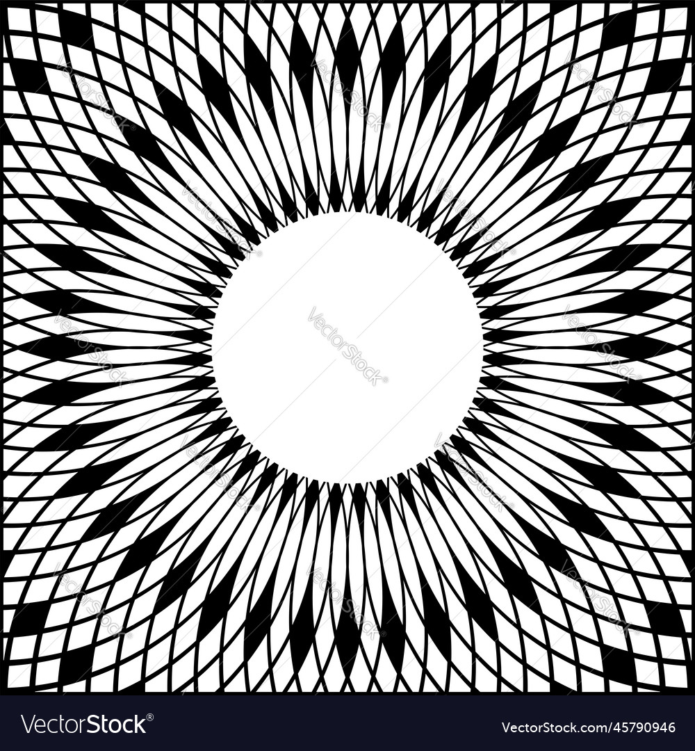 Decorative radial pattern Royalty Free Vector Image