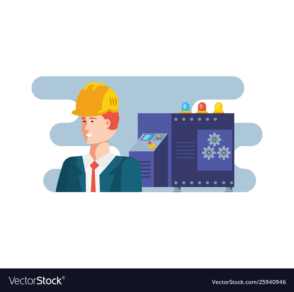 Isolated avatar professional worker design Vector Image