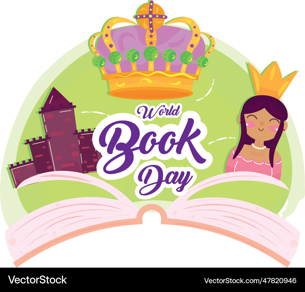 Isolated open book with medieval icons world book Vector Image