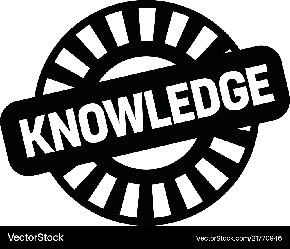Knowledge rubber stamp Royalty Free Vector Image