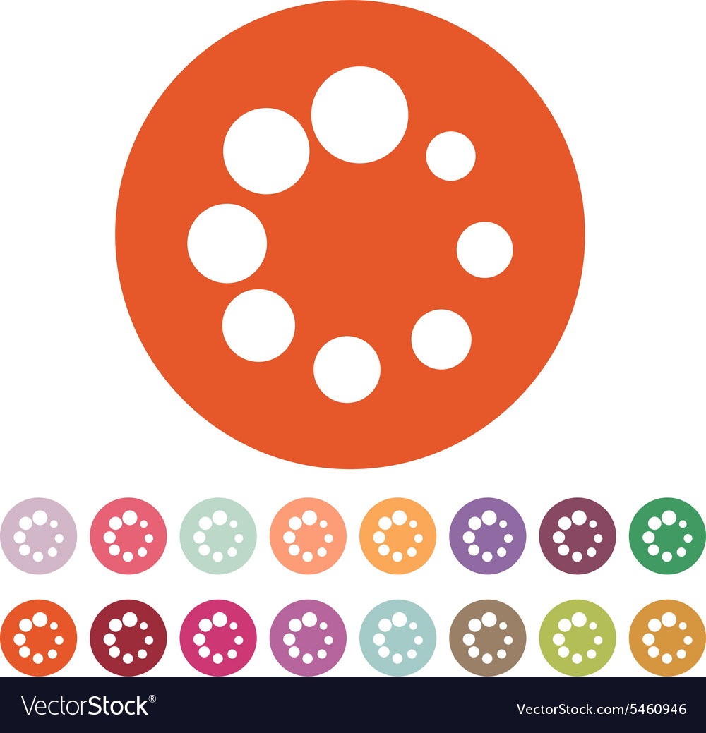 The loading icon Load symbol Flat Royalty Free Vector Image