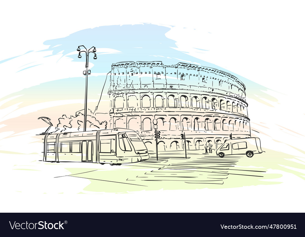 Coliseum Royalty Free Vector Image - VectorStock
