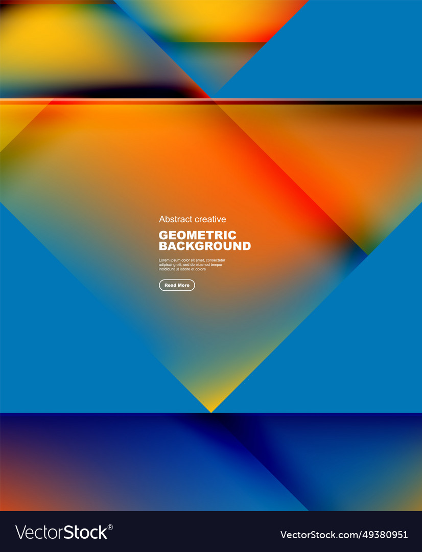 Gradient triangles abstract background Royalty Free Vector