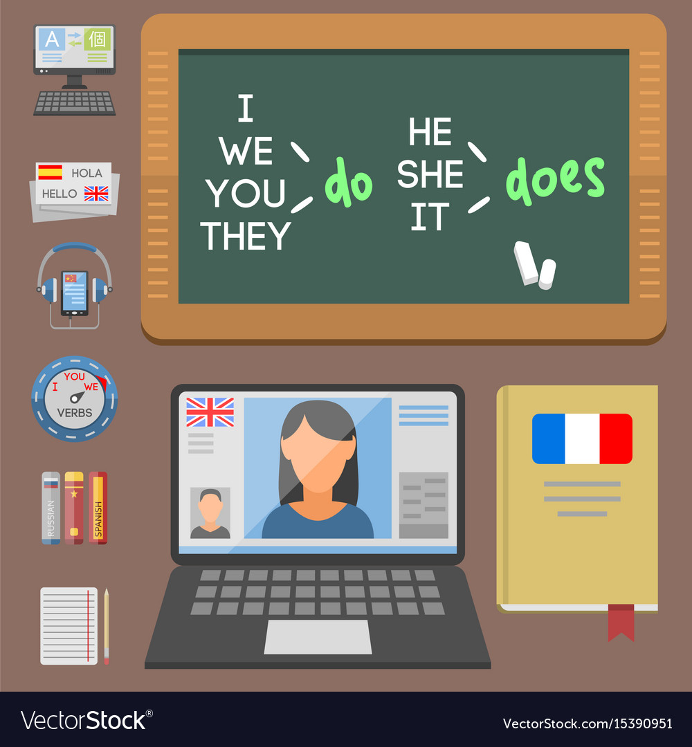 Icons for educational programs Royalty Free Vector Image