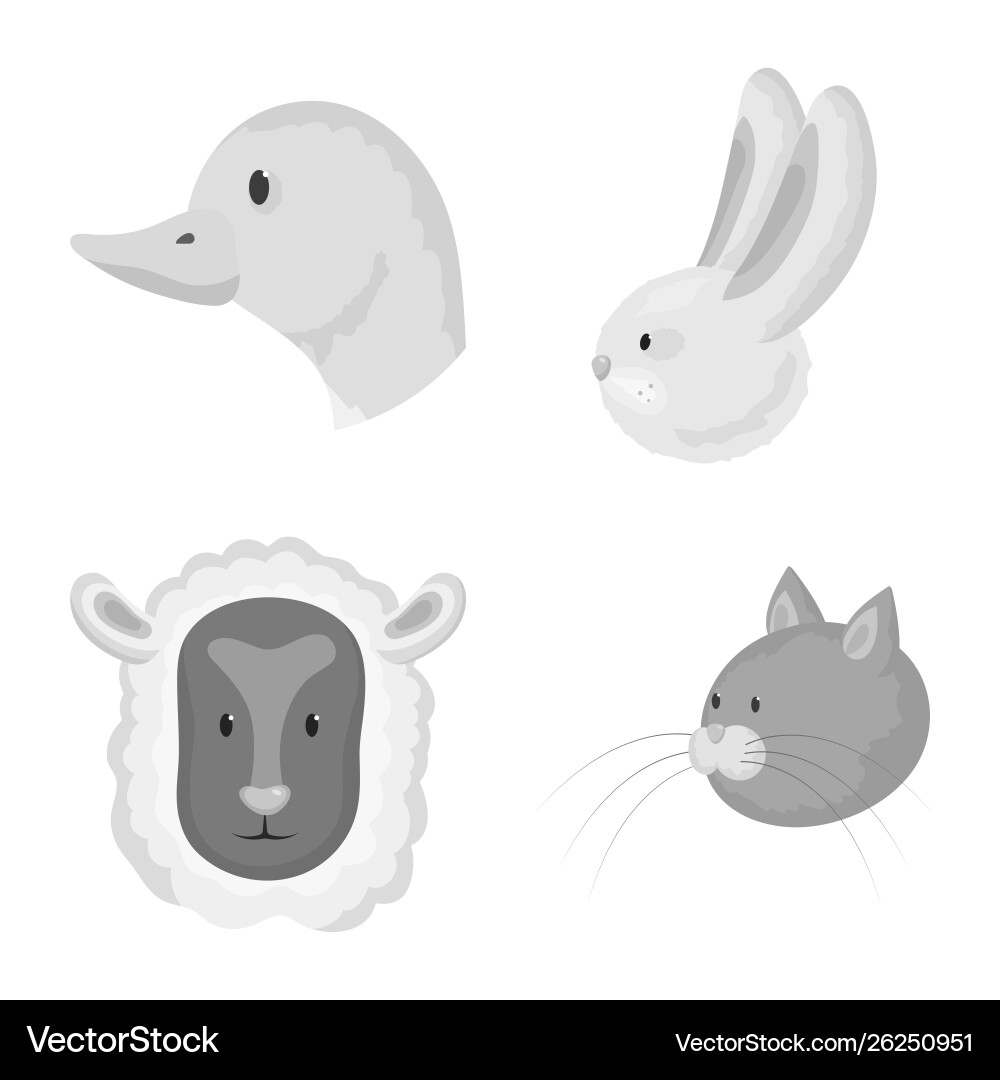 Isolated object countryside and homestead Vector Image
