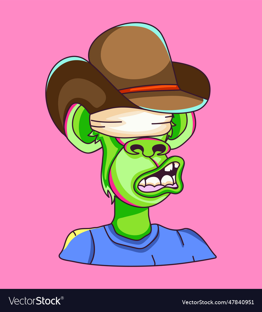 Monkey cap Royalty Free Vector Image - VectorStock