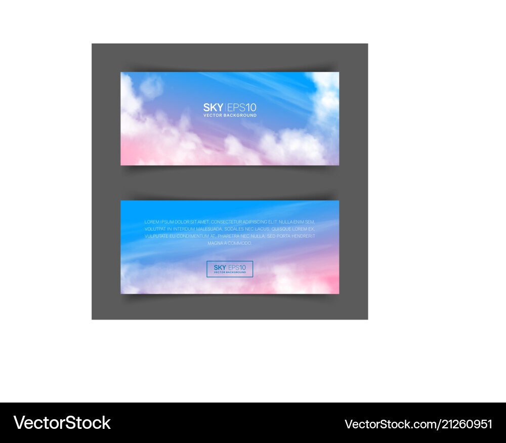 Realistic pink-blue sky Royalty Free Vector Image